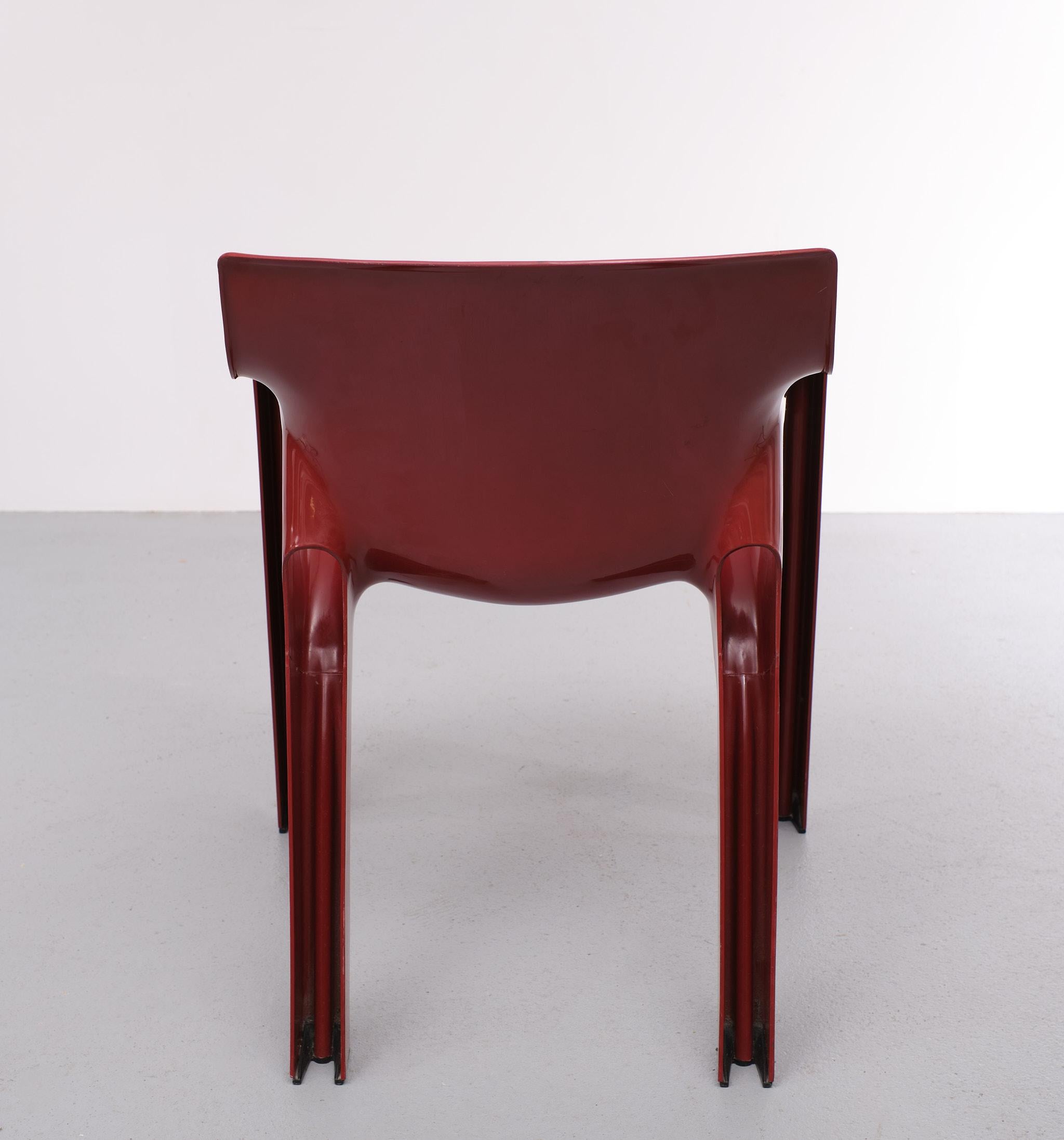Vico Magistretti Arm Chair Model Gaudi 1970s Italy at 1stDibs