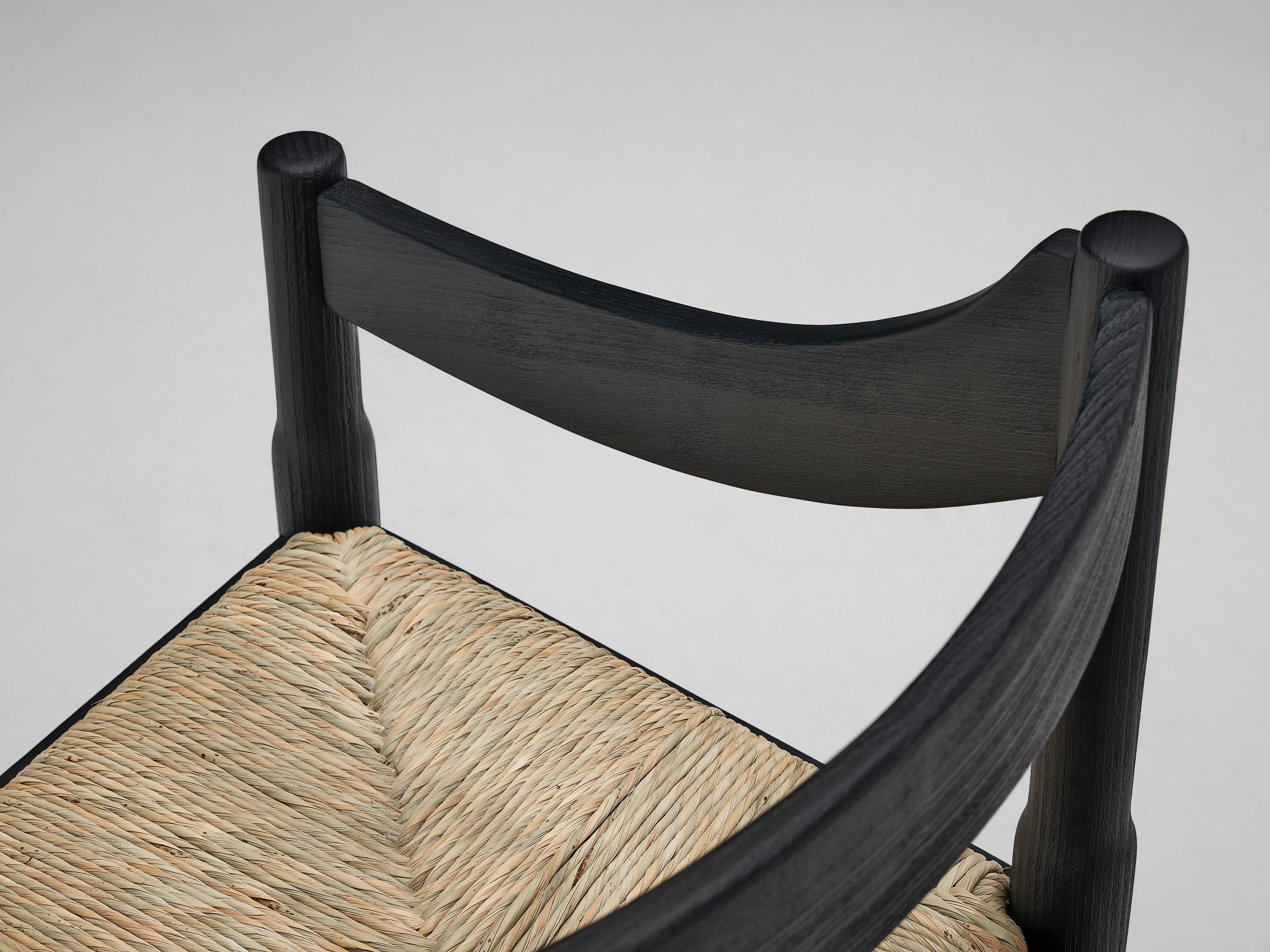 Vico Magistretti ‘Carimate’ Dining Chairs with Rush Seating For Sale at ...