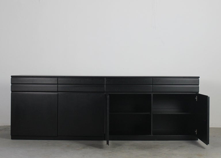 Vico Magistretti CS49 Chest of Drawers in Wood and Skai by Poggi 1970s ...