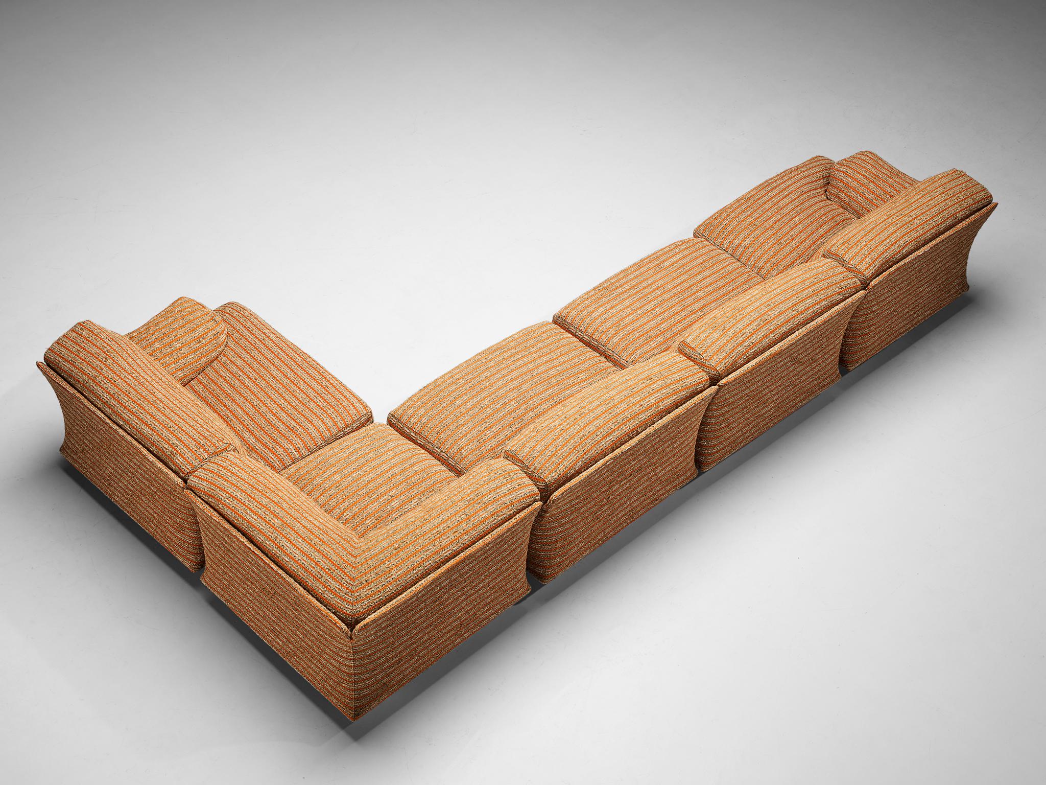 Vico Magistretti ‘Fiandra’ Sectional Sofa in Patterned Upholstery For Sale at 1stDibs ...