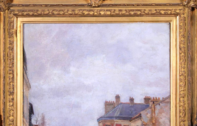 Victor Alfred Paul Vignon - Montmartre - Impressionist Oil, Figures in ...