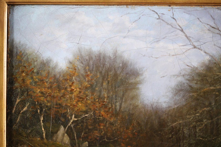 Victor Alfred Paul Vignon - Winter - Fontainbleau Forest ...