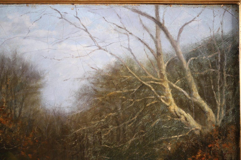 Victor Alfred Paul Vignon - Winter - Fontainbleau Forest ...