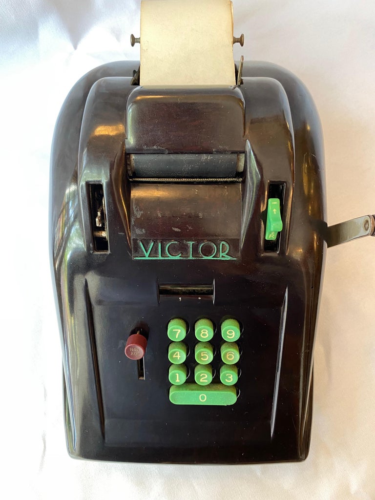 Victor Bakelite Adding Machine, 1937 For Sale at 1stDibs