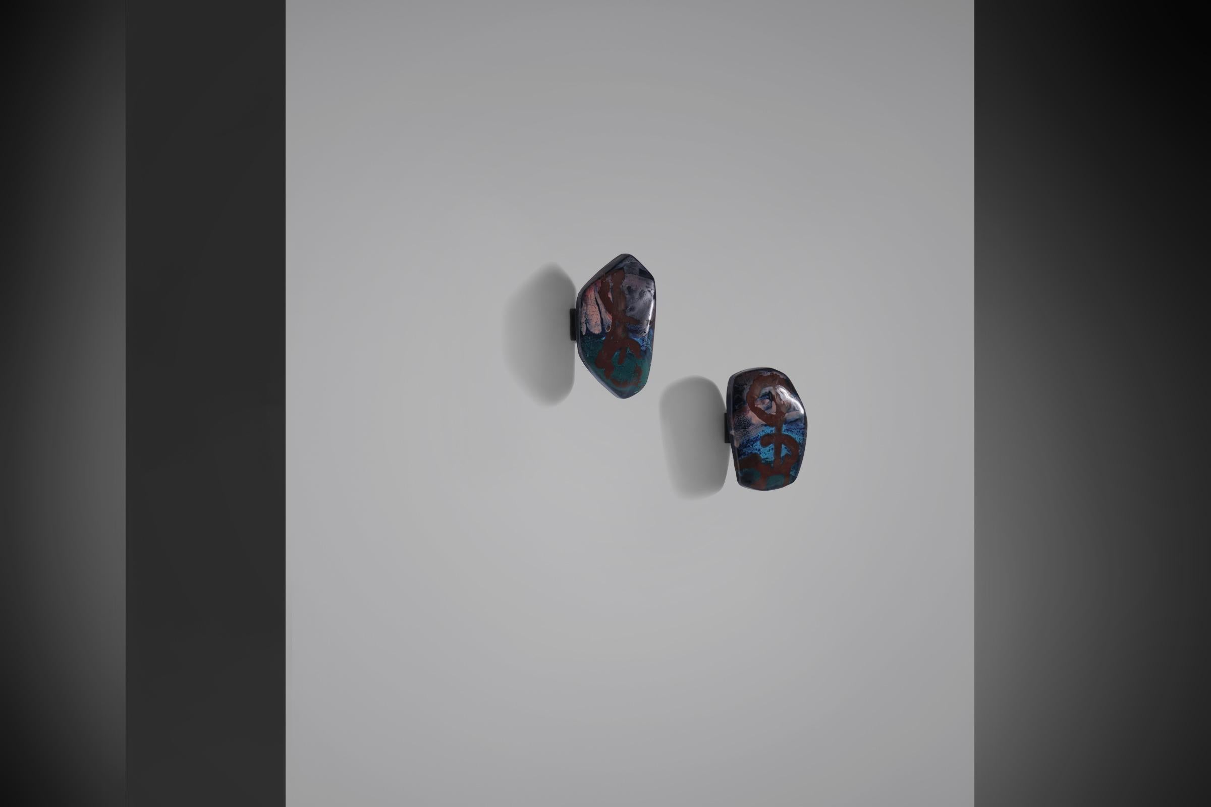 Victor Cerrato Ceramic Coat Hangers, Italy 1960s For Sale at 1stDibs