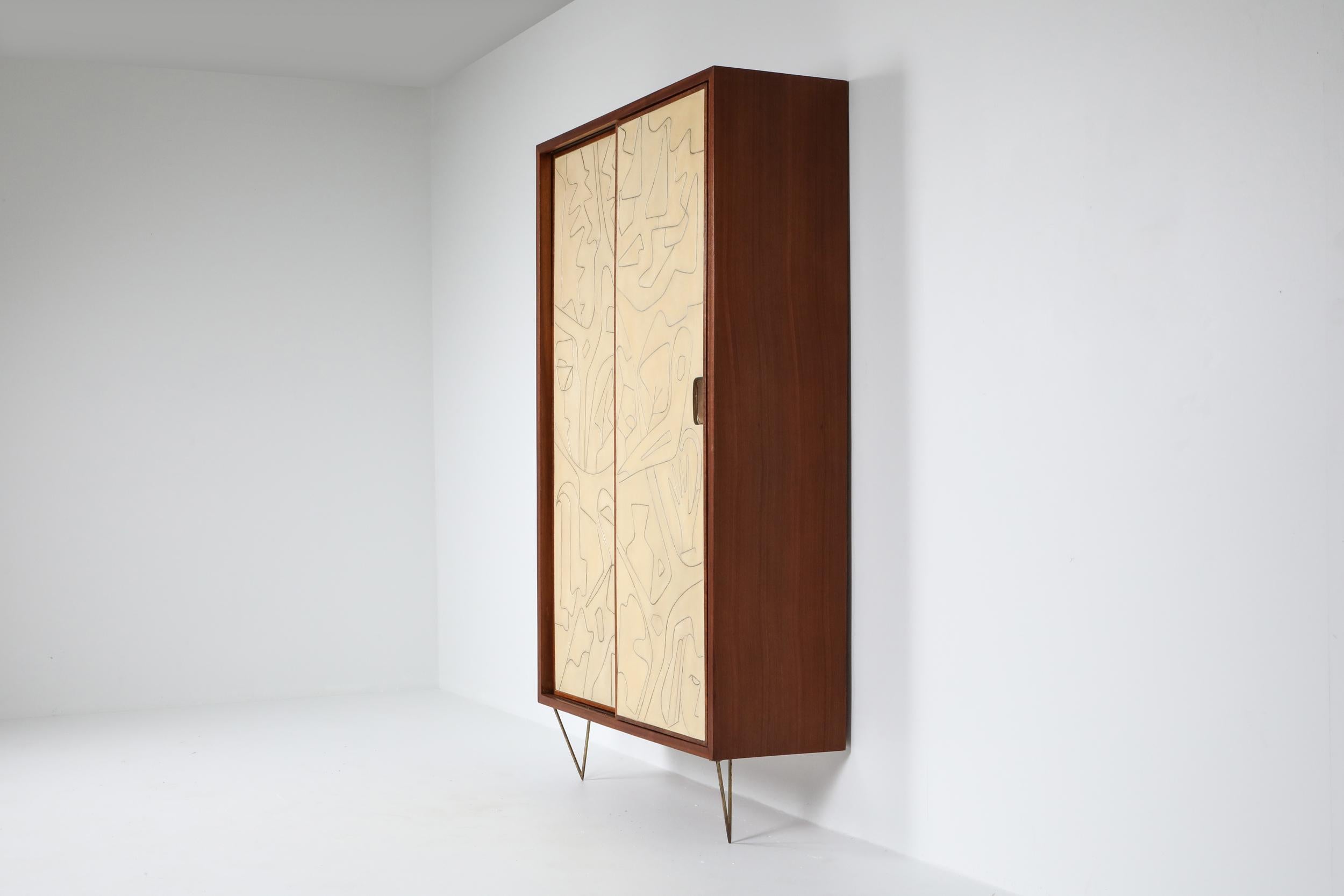 Victor Cerrato One of a Kind Case Piece, 1950s, Italy at 1stDibs