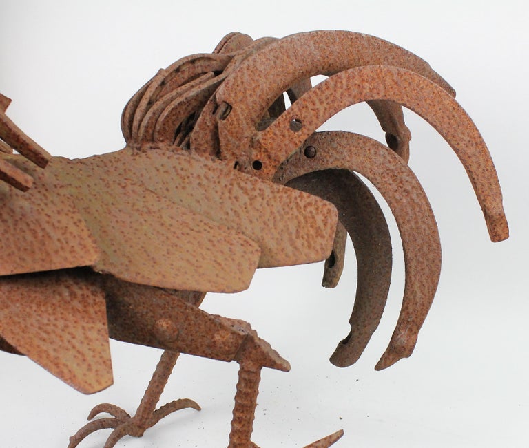 Victor Delfin, Peru 1927, Large Wrought Iron Turkey Sculpture For Sale ...