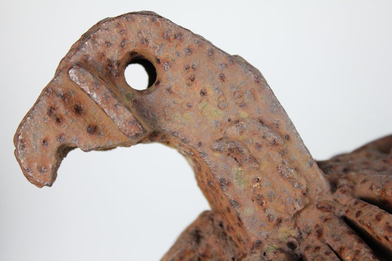 Victor Delfin, Peru 1927, Large Wrought Iron Turkey Sculpture For Sale ...