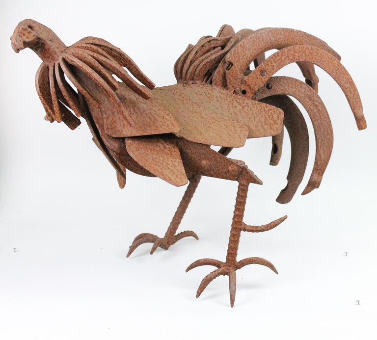 Victor Delfin, Peru 1927, Large Wrought Iron Turkey Sculpture For Sale ...