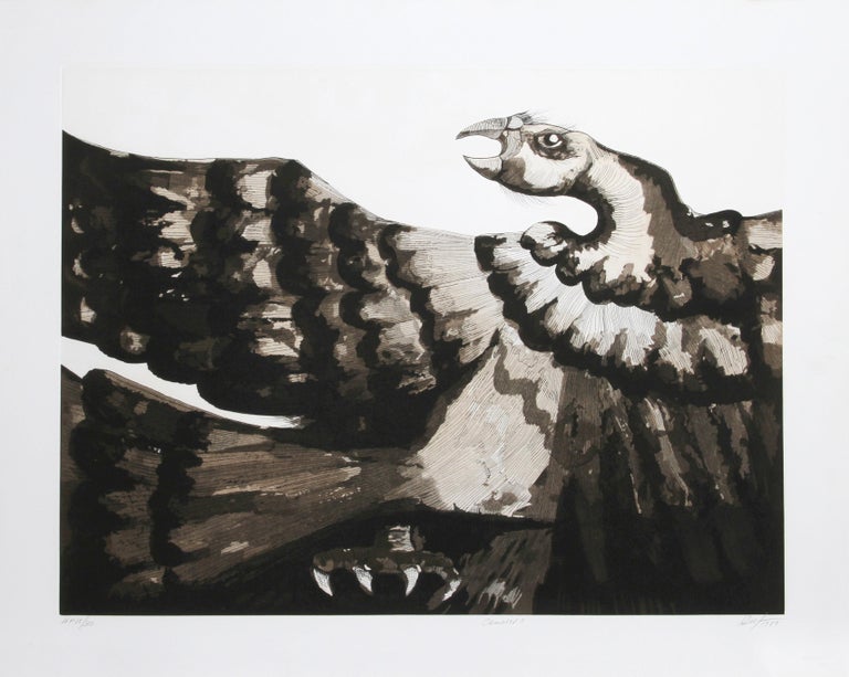 Victor Delfin - Condor II, Etching by Victor Delfin For Sale at 1stDibs