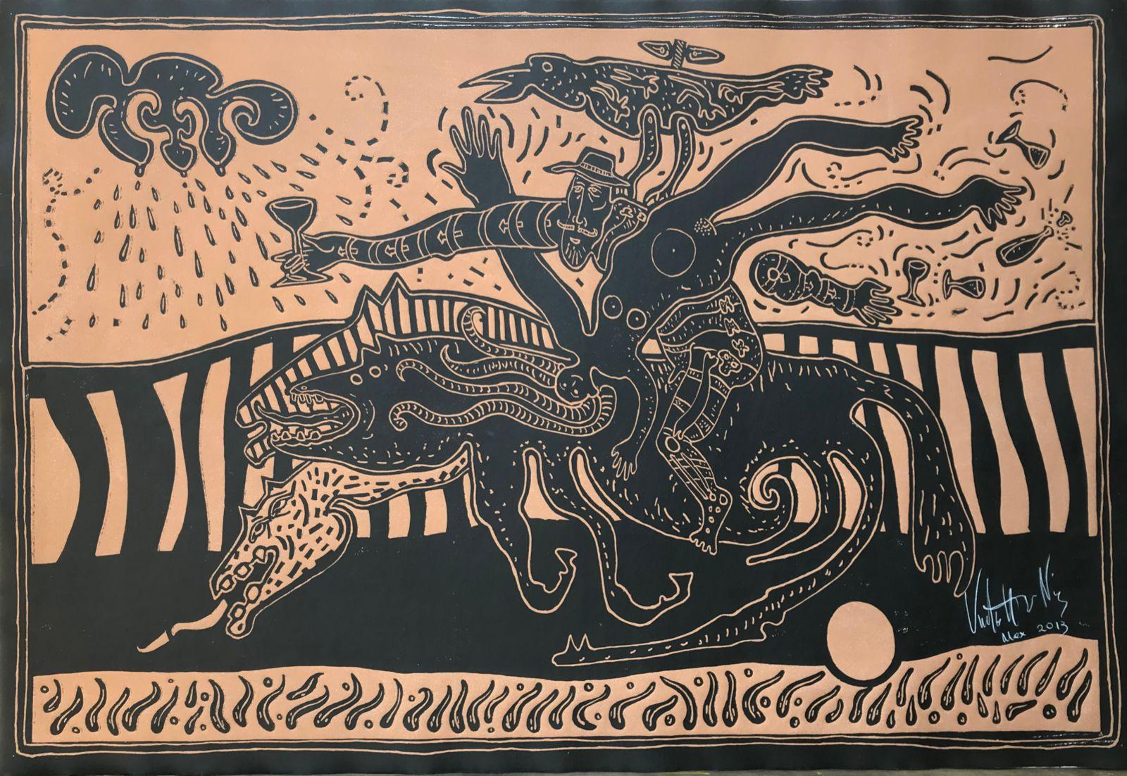 Victor Hugo Nuñez - Victor Hugo Nuñez, ¨Los Enamorados II¨, Original ...