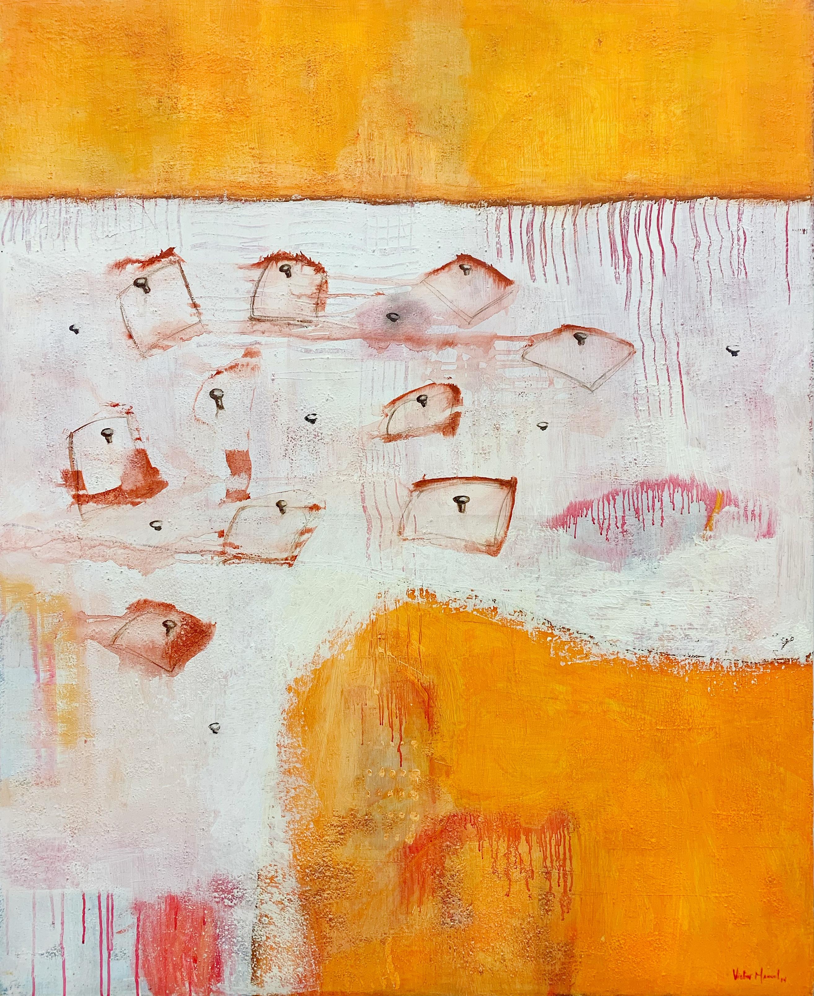 Victor Manuel - Abstract and surrealist Landscape Painting For Sale at ...