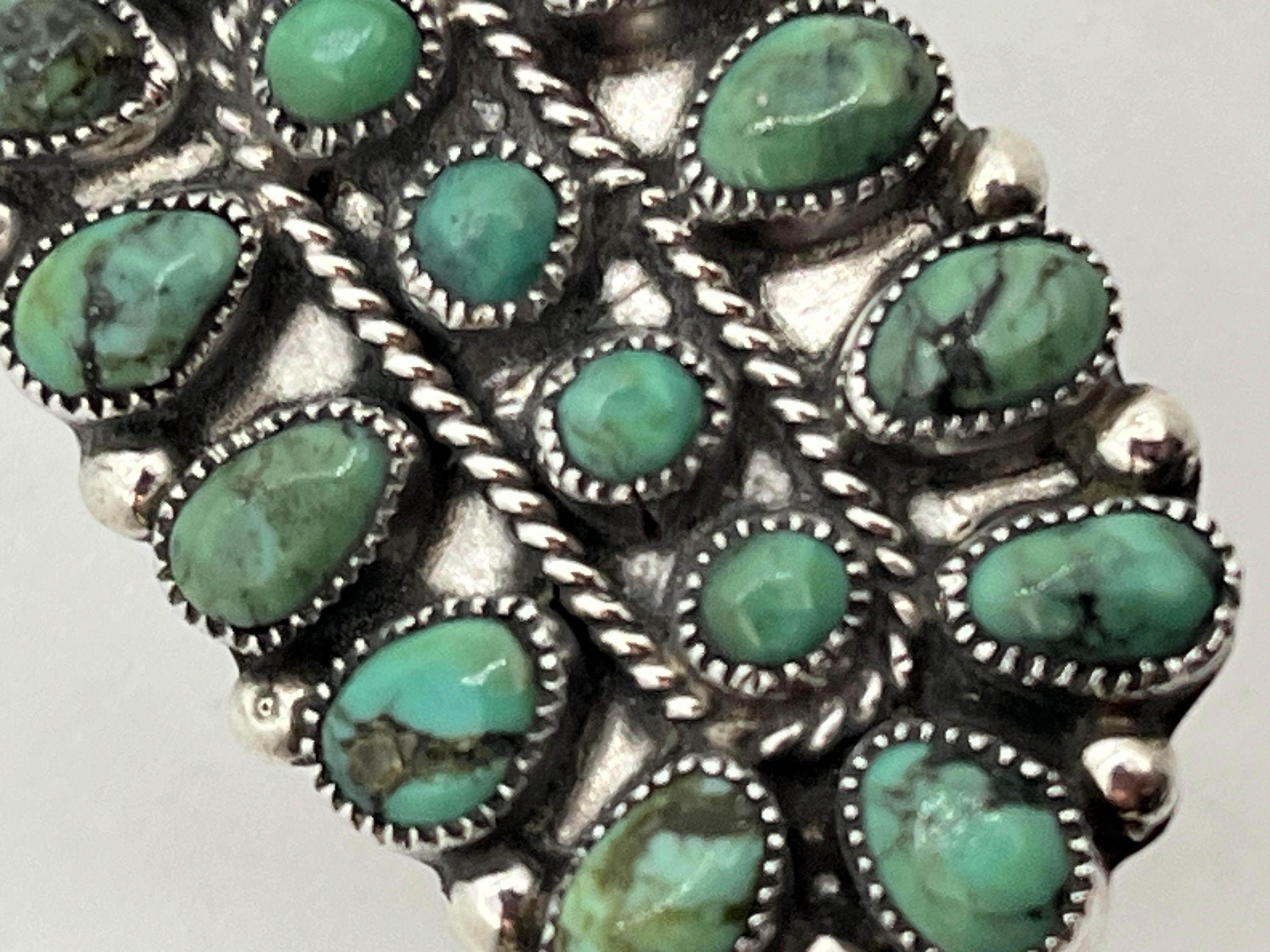 Victor Moses Begay Navajo Silver Turquoise Inlay Ring, Master ...
