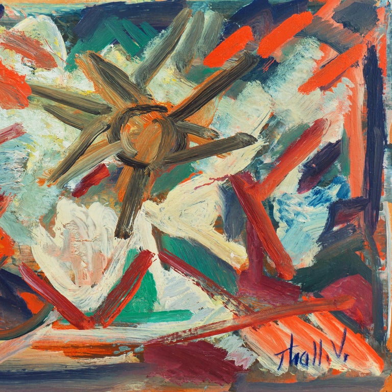 Victor Thall - 'Abstract in Coral and Ivory', New York School, Whitney ...