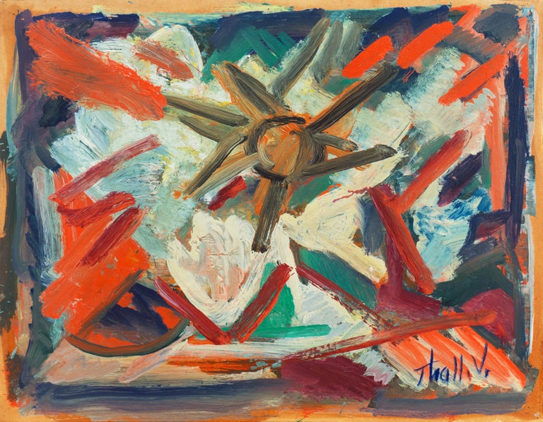 Victor Thall - 'Abstract in Coral and Ivory', New York School, Whitney ...