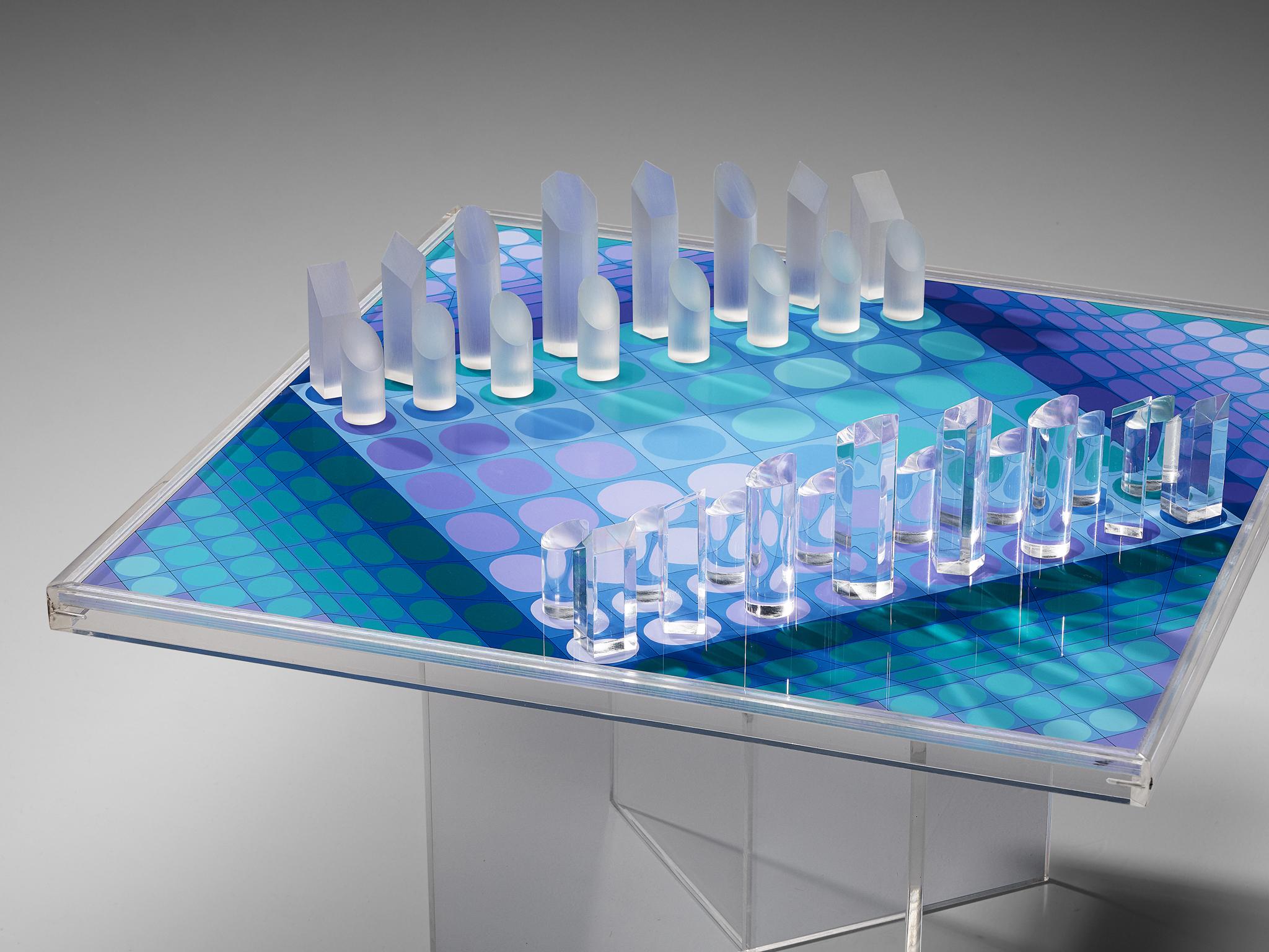 Victor Vasarely Artistic Chess Set, 1979 For Sale at 1stDibs | victor ...