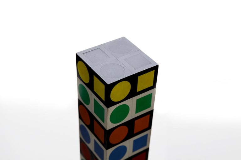 Victor Vasarely - Victor Vasarely, 'NBC 35' Sculpture collage plastic ...
