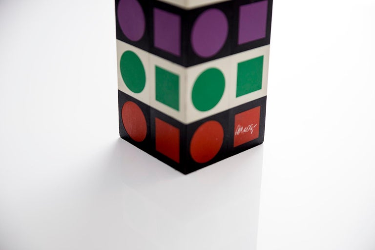 Victor Vasarely - Victor Vasarely, 'NBC 35' Sculpture collage plastic ...