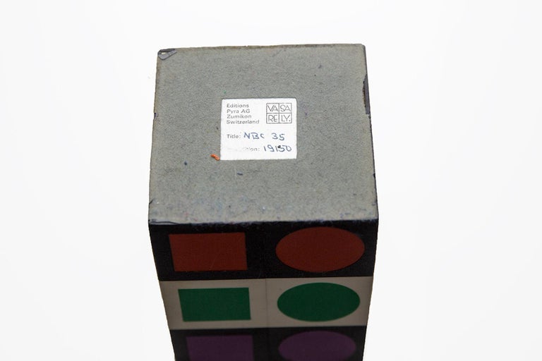 Victor Vasarely - Victor Vasarely, 'NBC 35' Sculpture collage plastic ...