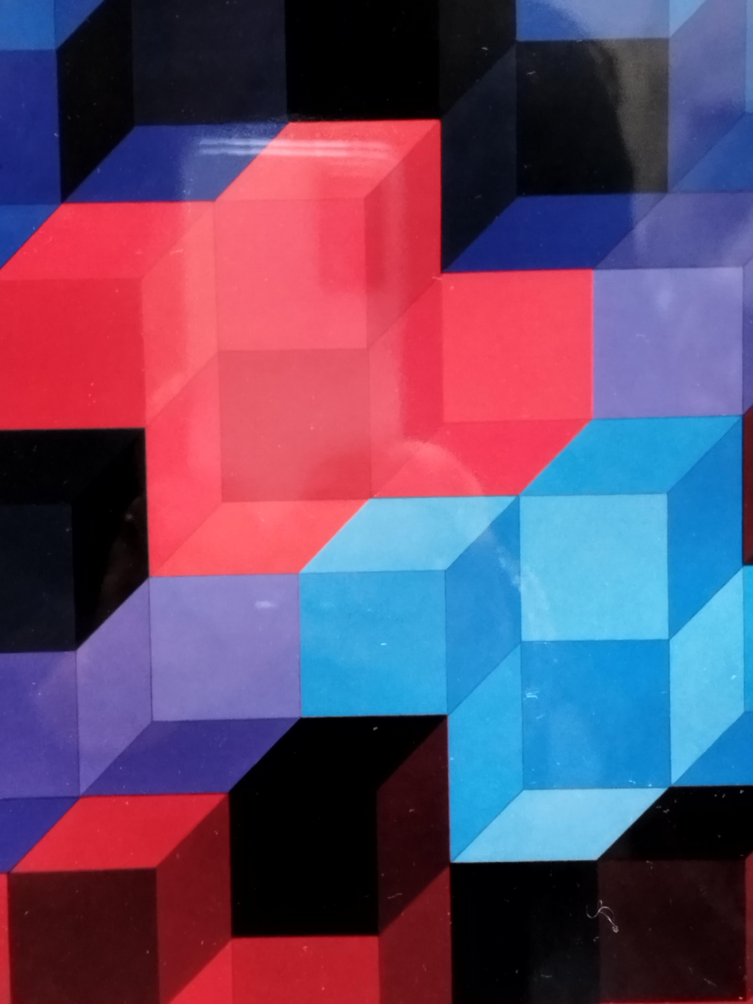 Victor Vasarely - Deuton-RB (Homage a l'hexagone) by Victor Vasarely ...