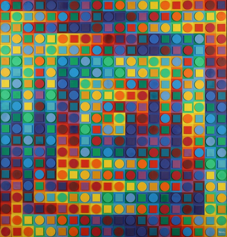 Victor Vasarely – Kanta Majus C #15 von 30 Basf Polystyrol im Angebot ...