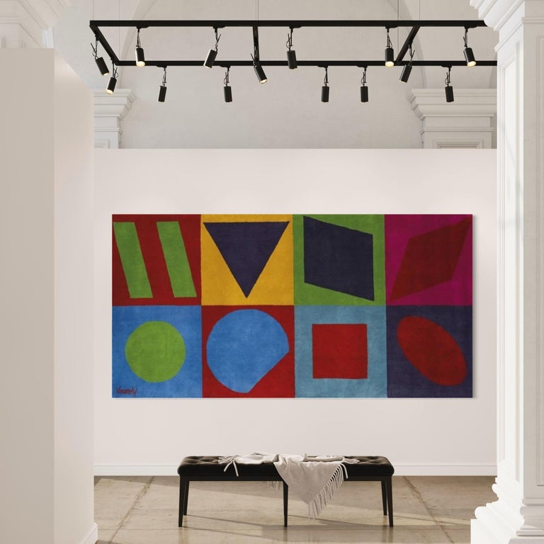 Victor Vasarely - Val Myta, by Victor Vasarely, Hand-knotted woven ...