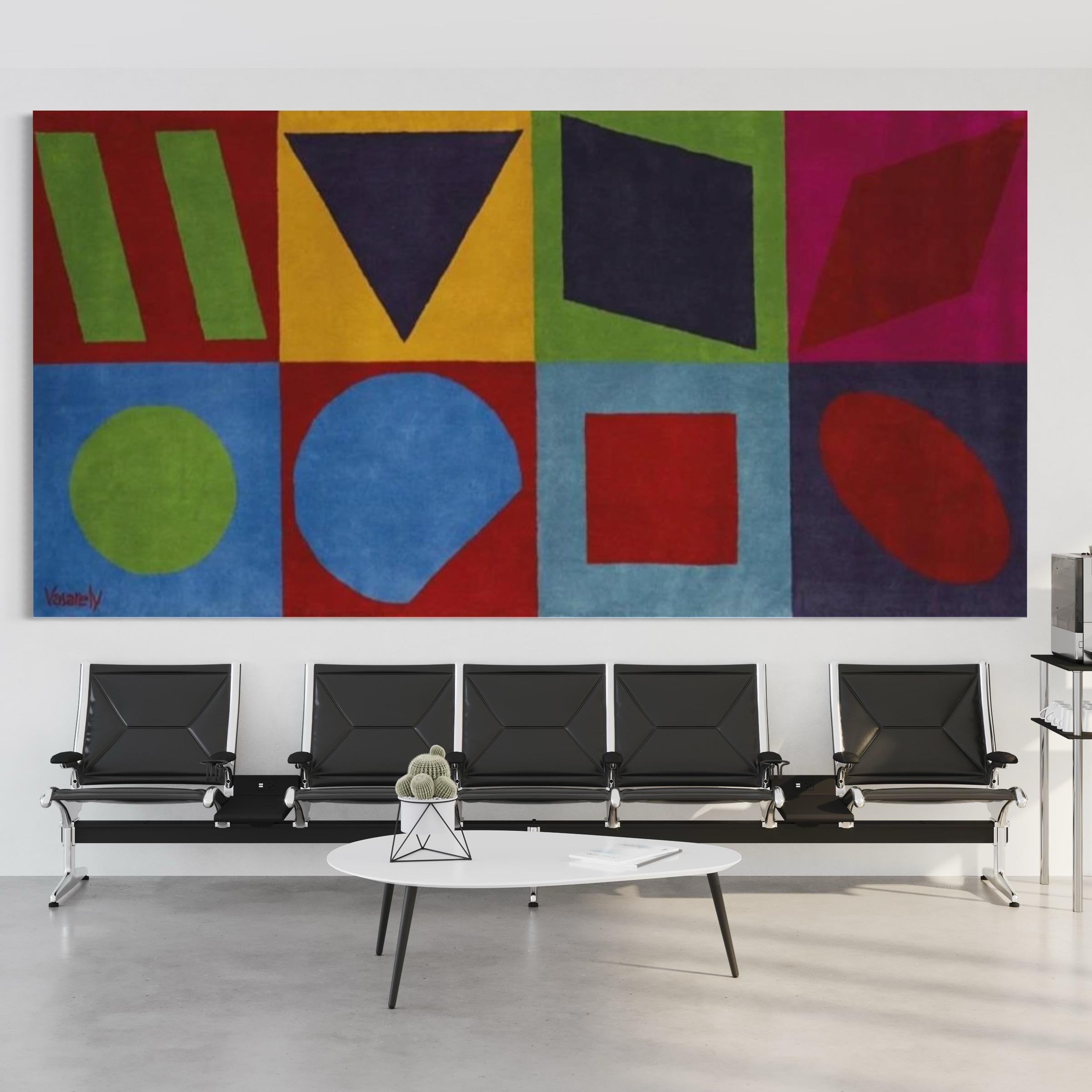 Victor Vasarely - Val Myta, by Victor Vasarely, Hand-knotted woven ...