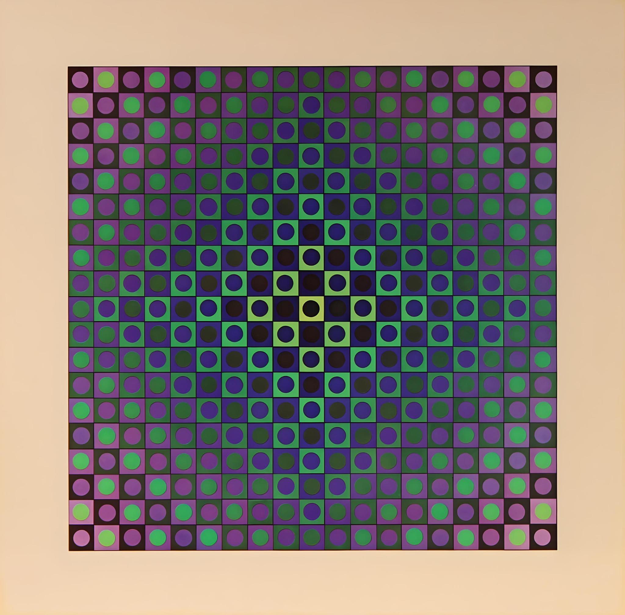 Vasarely, Composition, Progressions (after) For Sale at 1stDibs