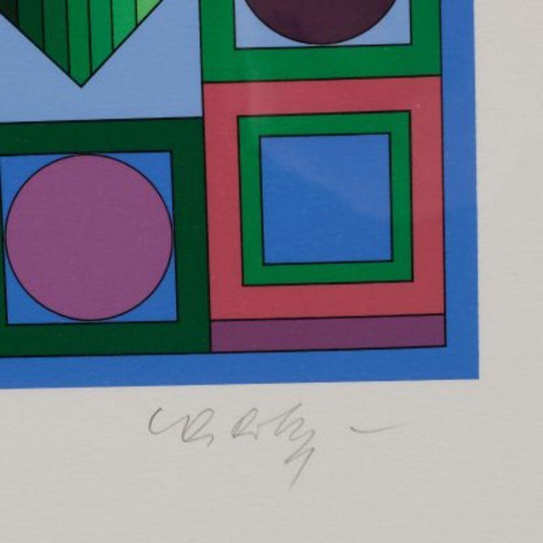 Victor Vasarely - Victor Vasarely - Hyram - Hand-Signed Serigraphy ...