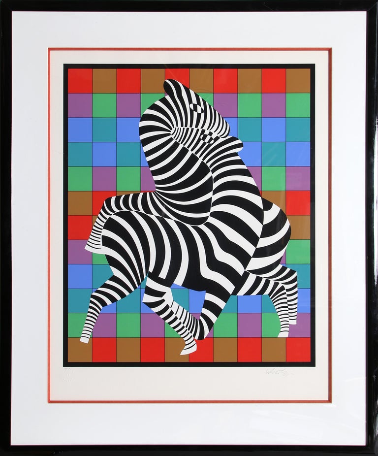 Victor Vasarely - Zebra Zambo For Sale at 1stDibs