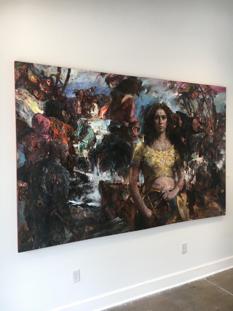 Victor Wang - The Journey, Contemporary Figurative Oil Painting on ...