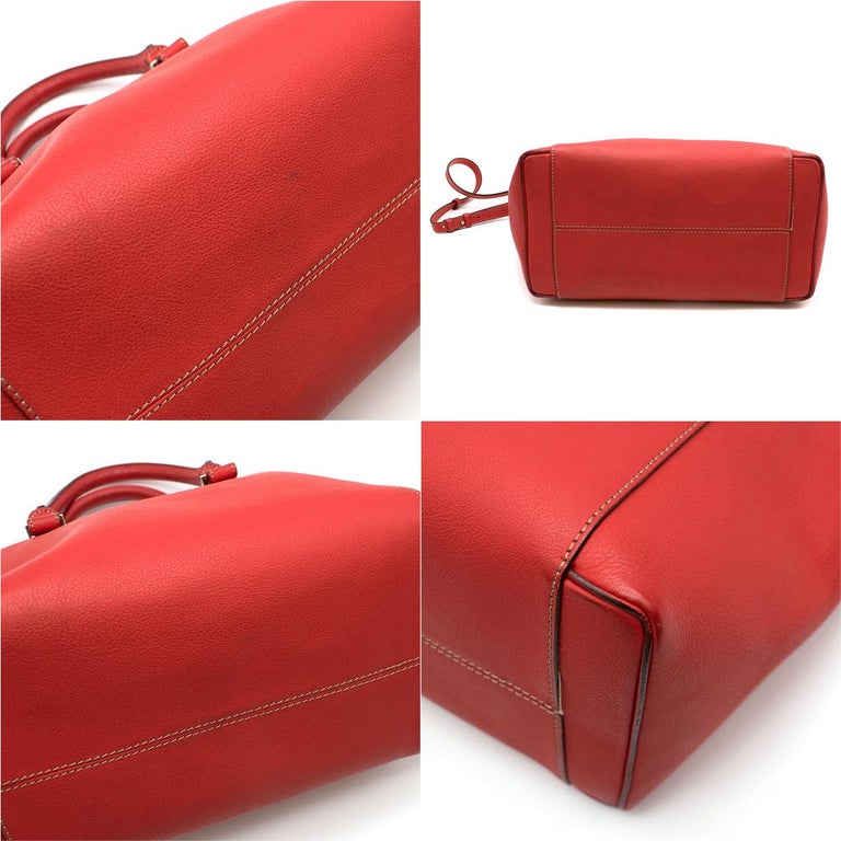 Victoria Beckham Red Liberty Leather Tote bag For Sale at 1stDibs ...
