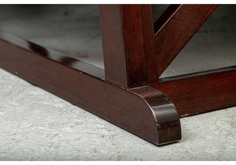 Victoria Hagen Large Mahogany Stuart Cocktail Table For Sale at 1stDibs