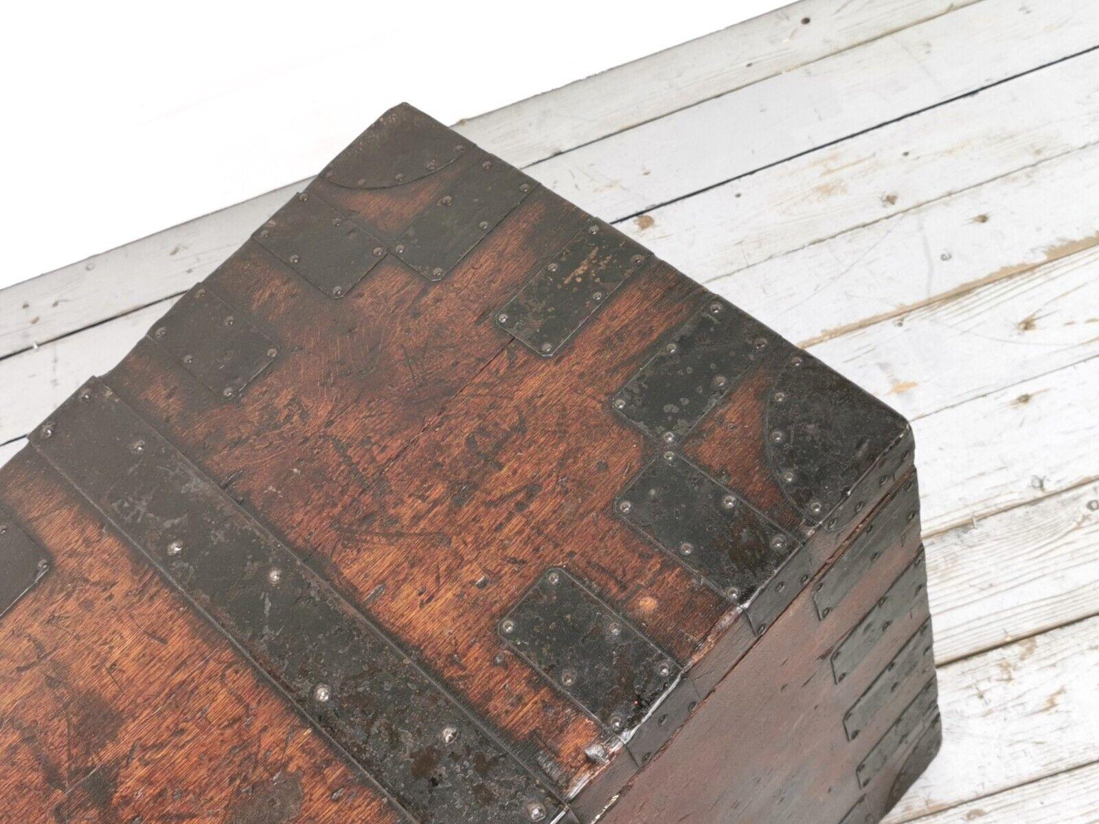 Victoria Hunt and Roskell Antique Solid Hard Wood Trunk Chest For Sale ...