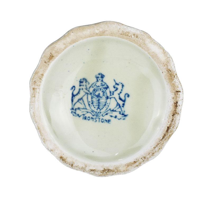 Victoria Ironstone Staffordshire Transfer ware Hatpin Holder in Flow ...