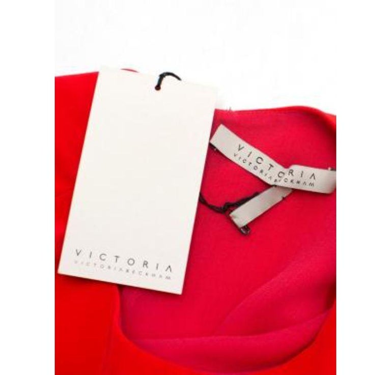 Victoria, Victoria Beckham Red Shift Dress For Sale at 1stDibs