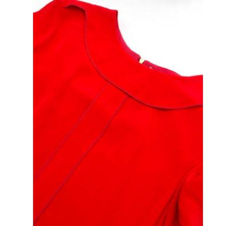 Victoria, Victoria Beckham Red Shift Dress For Sale at 1stDibs