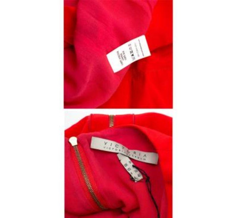 Victoria, Victoria Beckham Red Shift Dress For Sale at 1stDibs