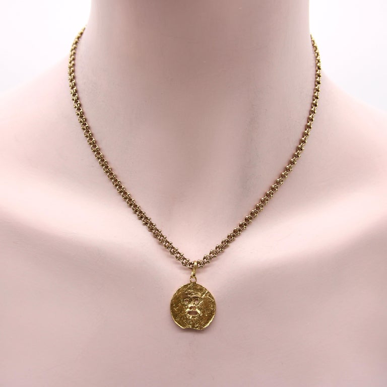 Victorian 10k Gold Double Link and Ball Fancy Chain For Sale at 1stDibs