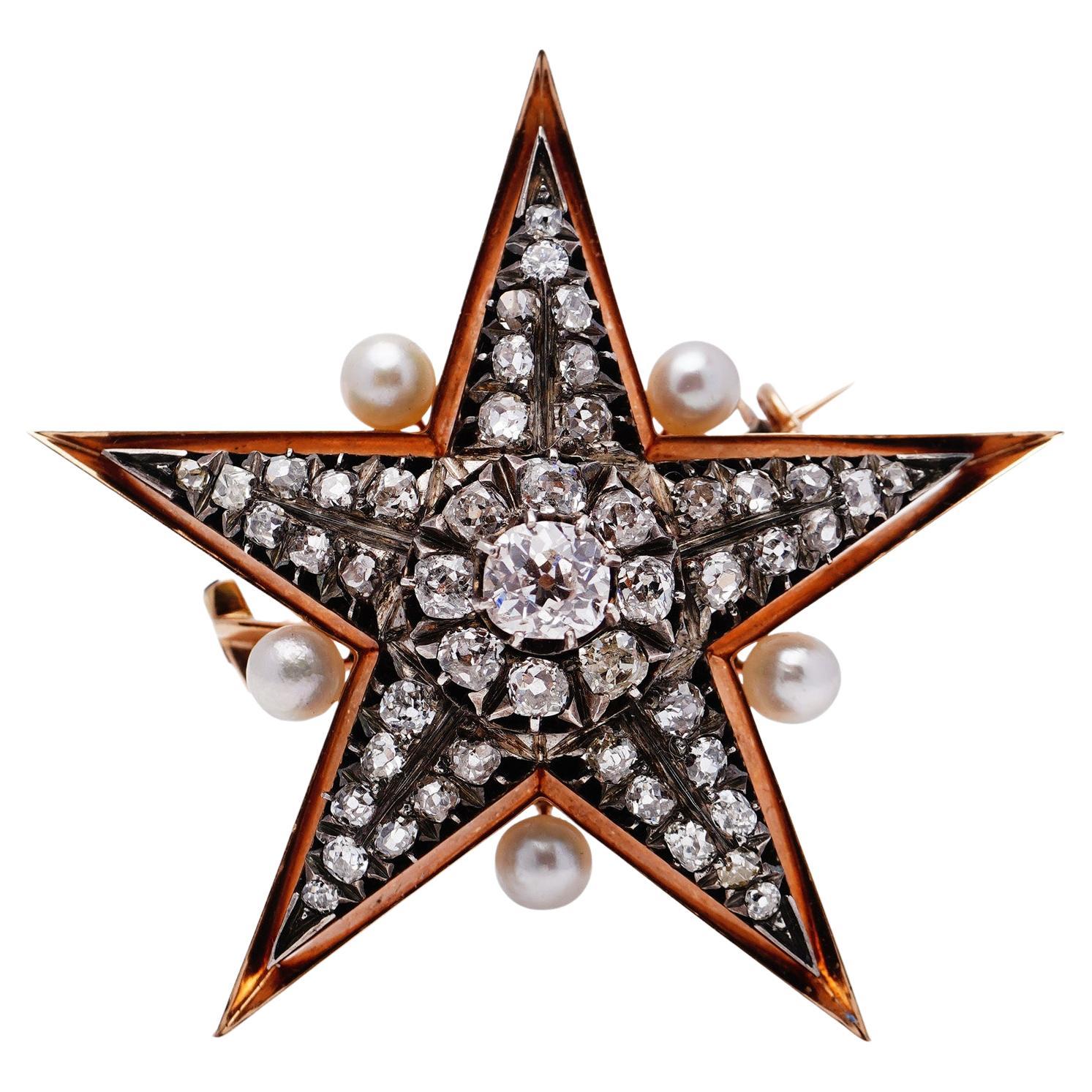 Victorian Silver Set Diamond and Yellow Gold Swallow Brooch For Sale at ...