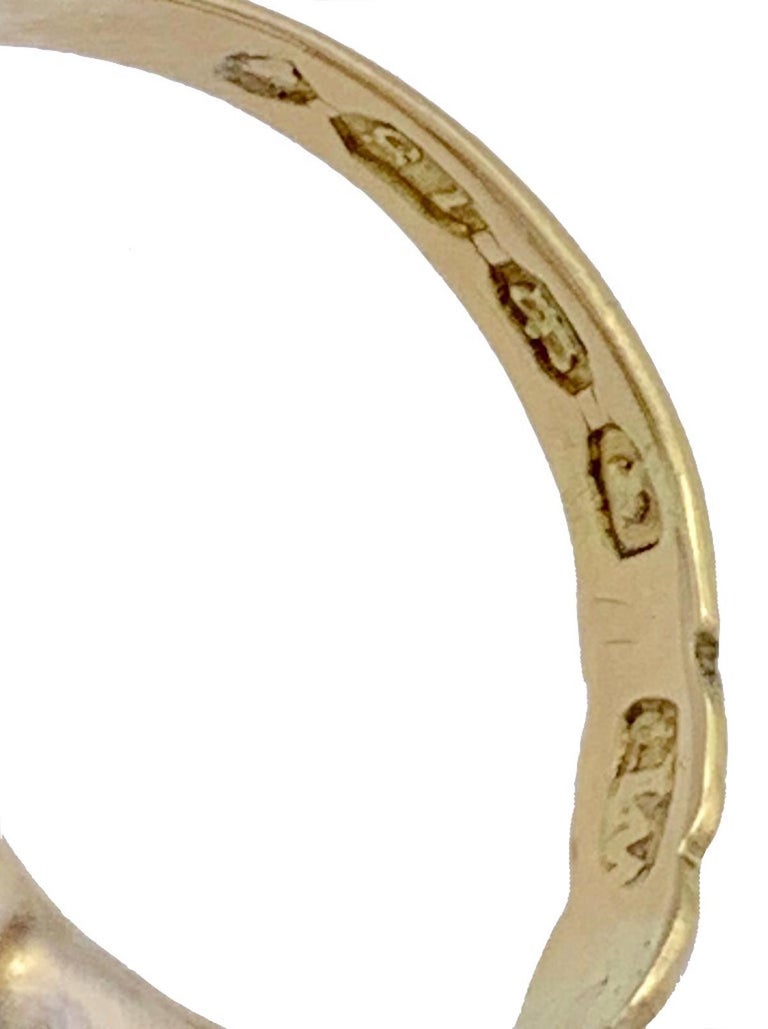 Victorian 18 Karat Gold Silver Diamond Moonstone Cabochon Heart Love ...