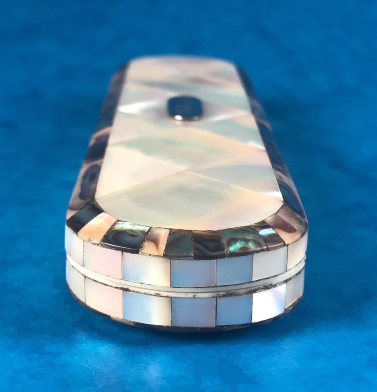 Victorian 1860 Mother of Pearl and Abalone Spectacle Case at 1stDibs