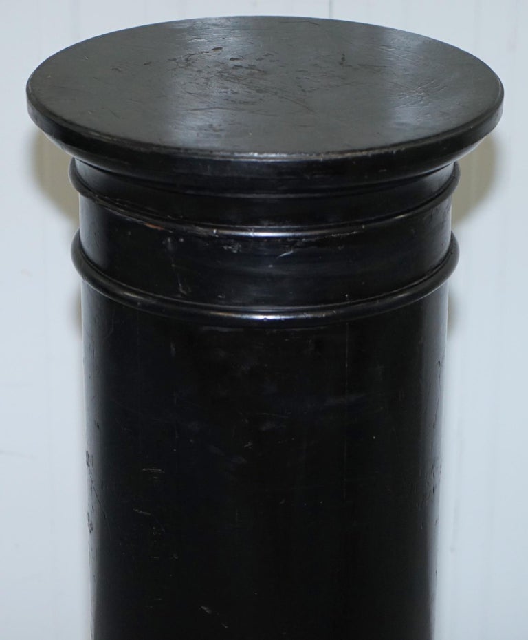 Victorian 1860 Oak Ebonized Black Pedestal Stand for Busts Taxidermy ...