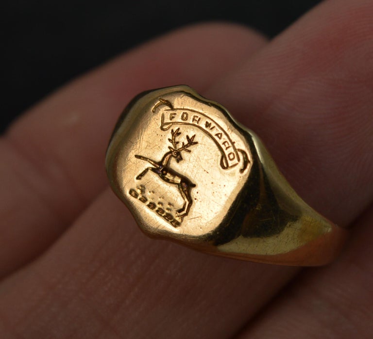 deer signet ring