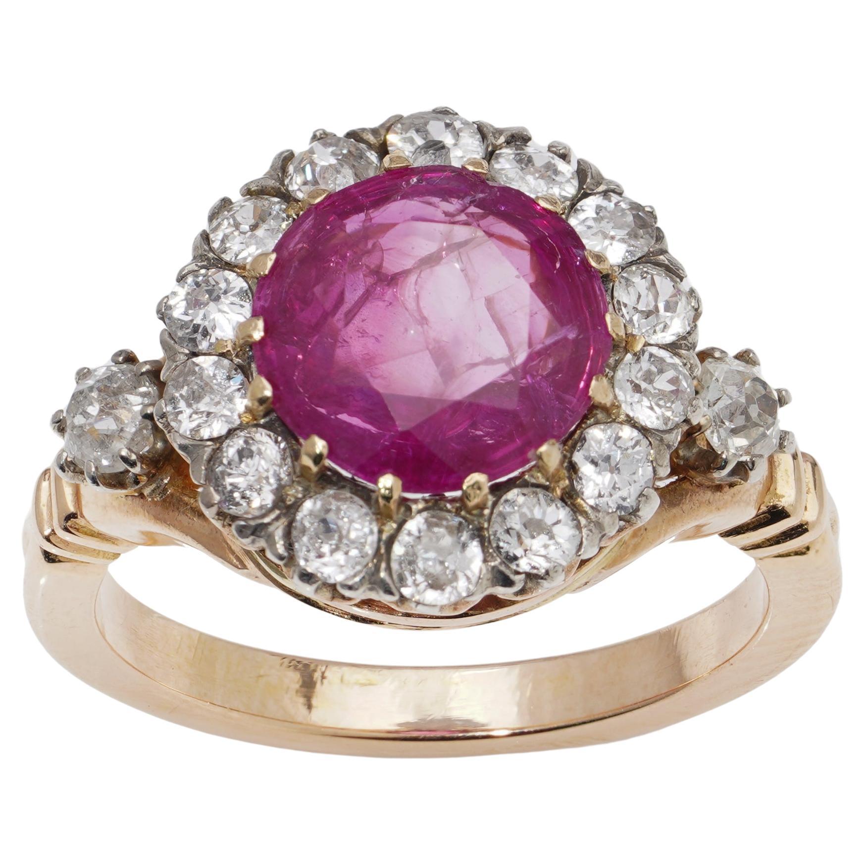 16th Century Natural Ruby Gold and Silver Rare Ring at 1stDibs | rare ...