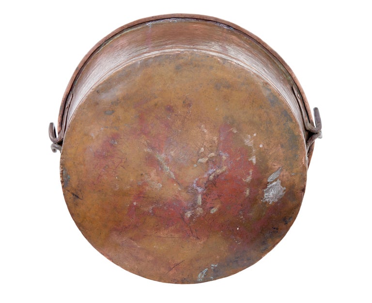 Victorian 19th Century Large Copper Cooking Pot For Sale at 1stDibs