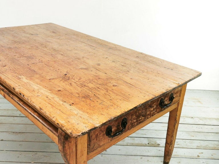 Victorian 19th Century Scullery Farmhouse Kitchen Table For Sale at 1stDibs