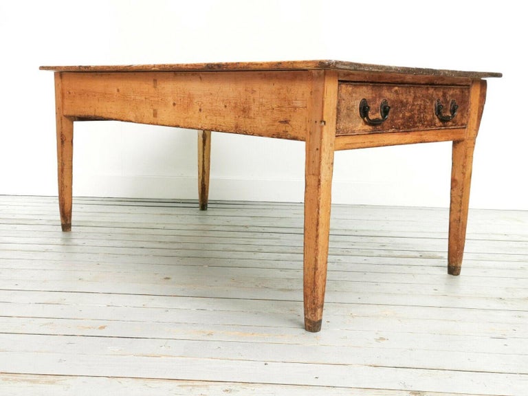 Victorian 19th Century Scullery Farmhouse Kitchen Table For Sale at 1stDibs
