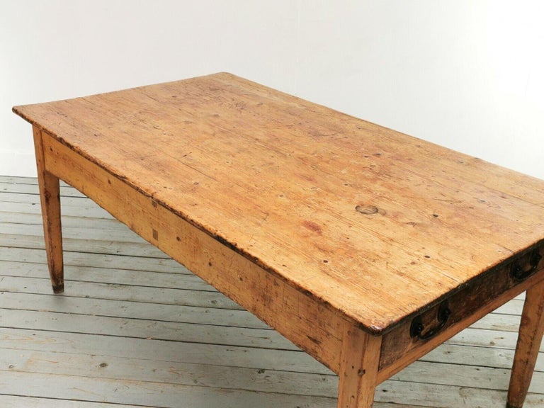 Victorian 19th Century Scullery Farmhouse Kitchen Table For Sale at 1stDibs