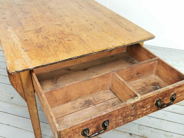 Victorian 19th Century Scullery Farmhouse Kitchen Table For Sale at 1stDibs